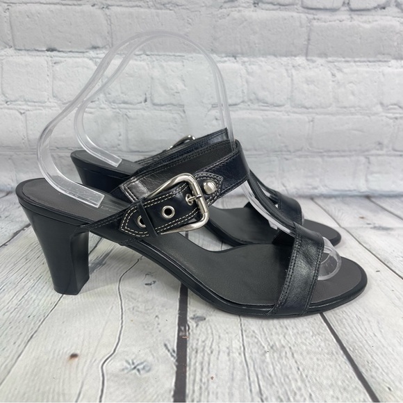 Talbots | Shoes | Talbots Sandals Womens 95 Black Double Strap Classic ...